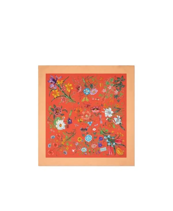 Gucci Floral Printed Square Scarf