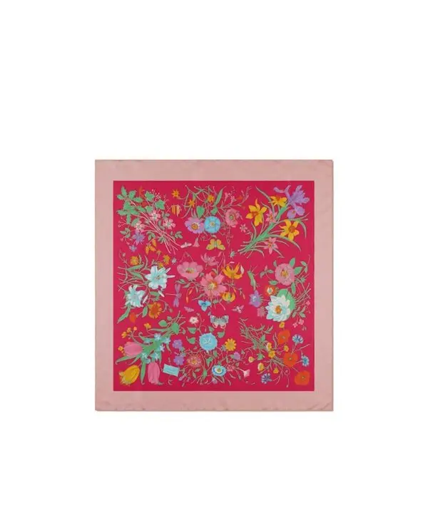 Gucci Floral Printed Square Scarf