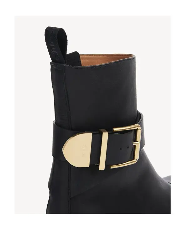 Chloé Owena Ankle Boots With Western Buckles