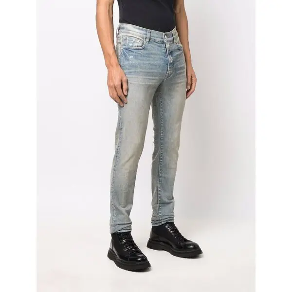 Amiri Belt-loop Faded Jeans