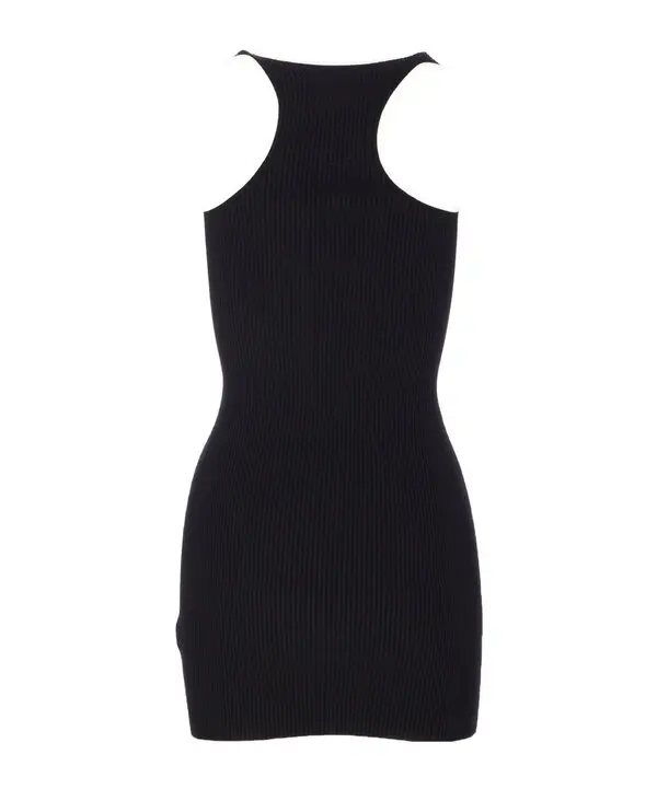 Amiri Sleeveless Round Neck Ribbed Dress