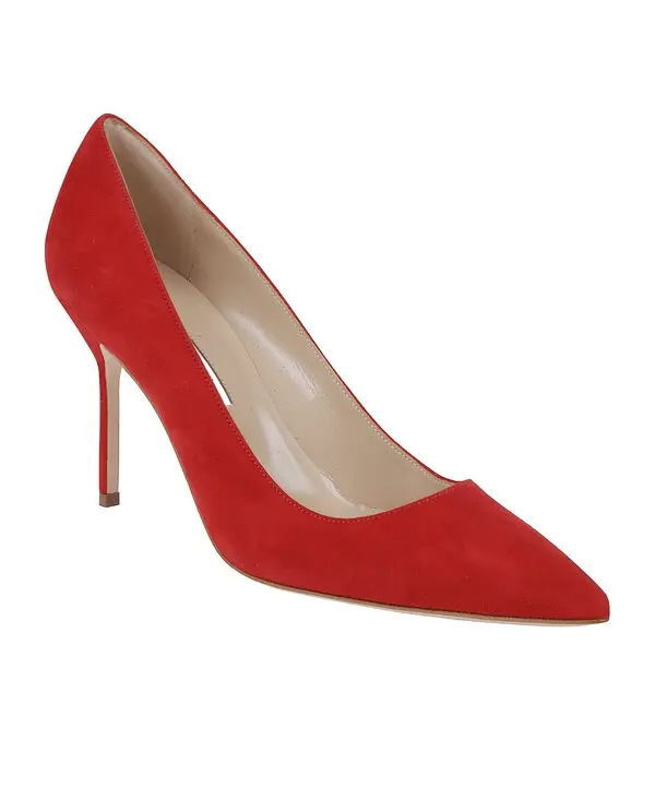 Manolo Blahnik Bb Pointed Toe Pumps - Red