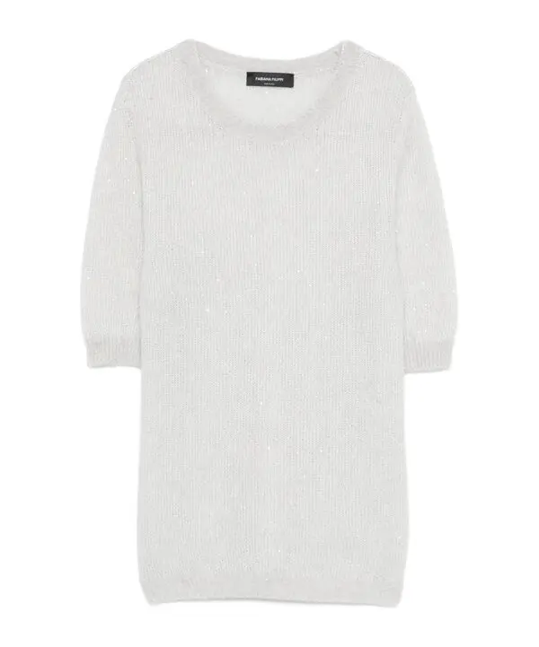 Fabiana Filippi Crew Neck Knitwear With Short Sleeves