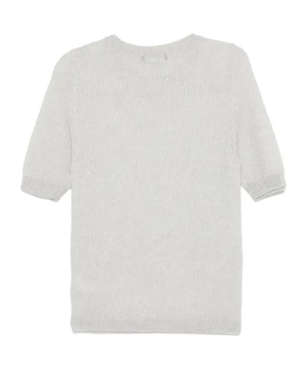 Fabiana Filippi Crew Neck Knitwear With Short Sleeves