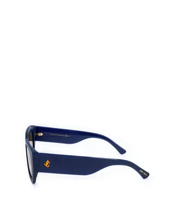 JIMMY CHOO Rectangular Sunglasses With Temple Logos