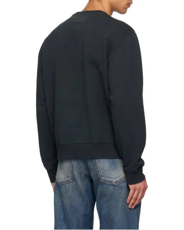 MAISON MARGIELA Logo Patch Crewneck Sweatshirt