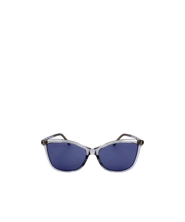 JIMMY CHOO Full Frame Sunglasses With Temple Logos - Blue