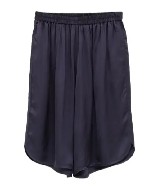 THE FRANKIE SHOP Nelis Elasticated Bermuda Shorts - Navy