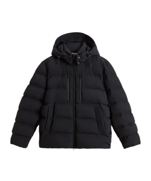 Woolrich Hooded Quilted Puffer Jacket - Black
