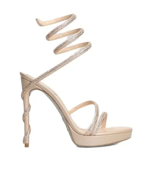 Rene Caovilla Margot Embellished Platform Sandals
