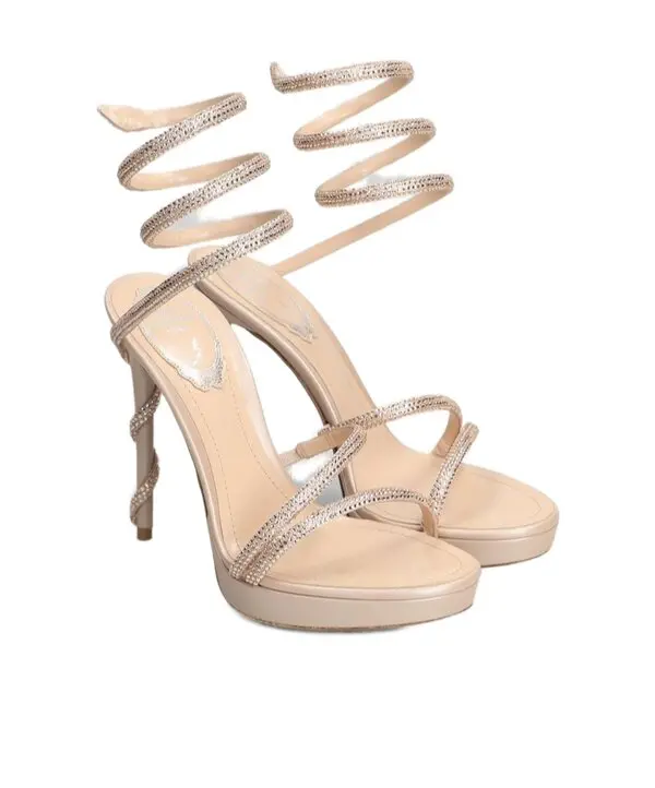 Rene Caovilla Margot Embellished Platform Sandals