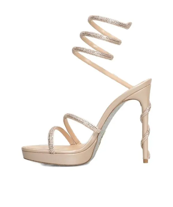 Rene Caovilla Margot Embellished Platform Sandals