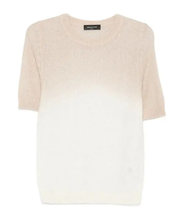Fabiana Filippi Crew Neck Short Sleeve Sweater