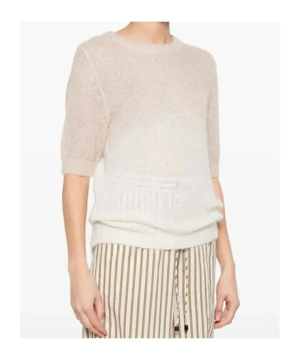 Fabiana Filippi Crew Neck Short Sleeve Sweater