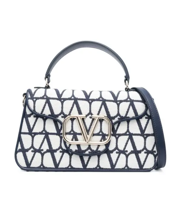 Valentino Garavani Vlogo Monogram-print Tote Bag - White