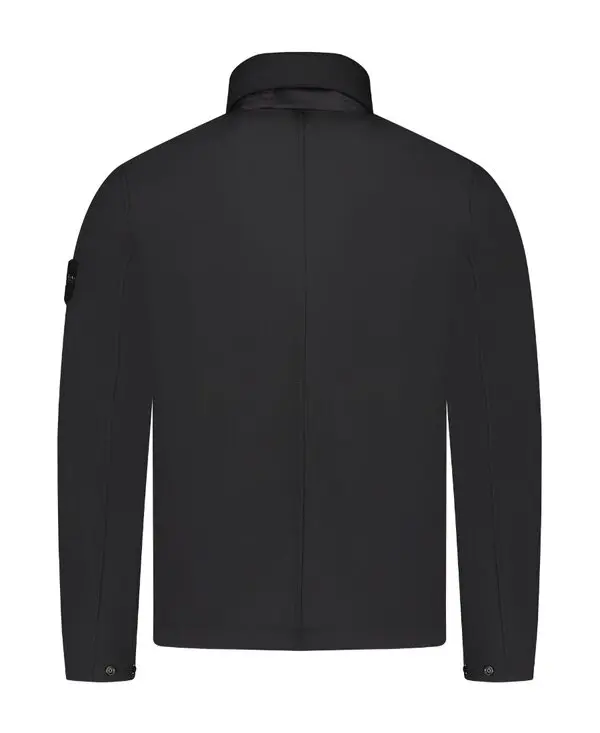 Stone Island High Neck Logo Patch Jacket