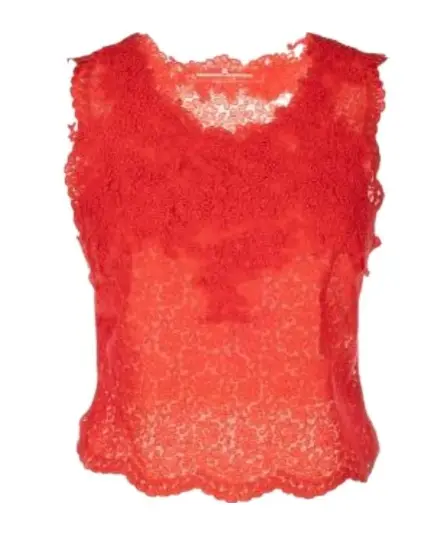 Ermanno Scervino Embroidered Lace Vest