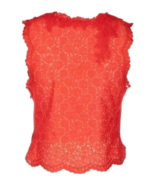 Ermanno Scervino Embroidered Lace Vest