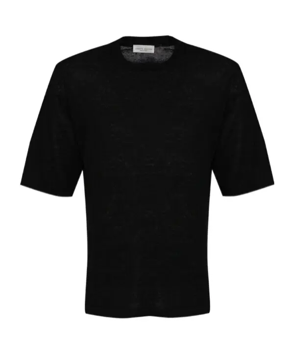 ROBERTO COLLINA Sheer Short-sleeve Knitted Top