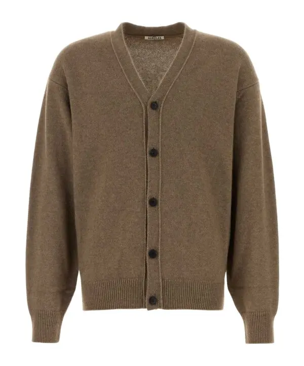 Auralee V-neck Knit Cardigan