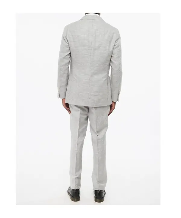 Brunello Cucinelli Houndstooth Double-breasted Suit