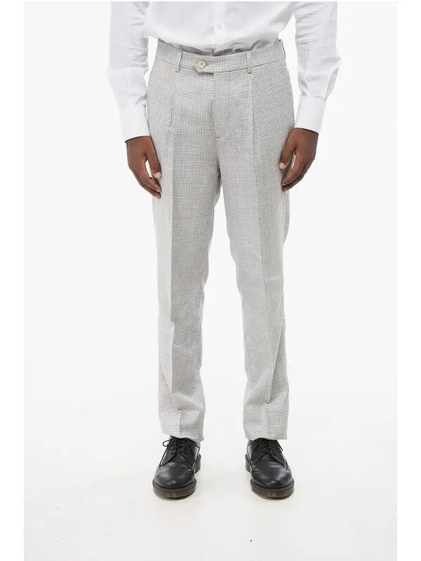 Brunello Cucinelli Houndstooth Double-breasted Suit