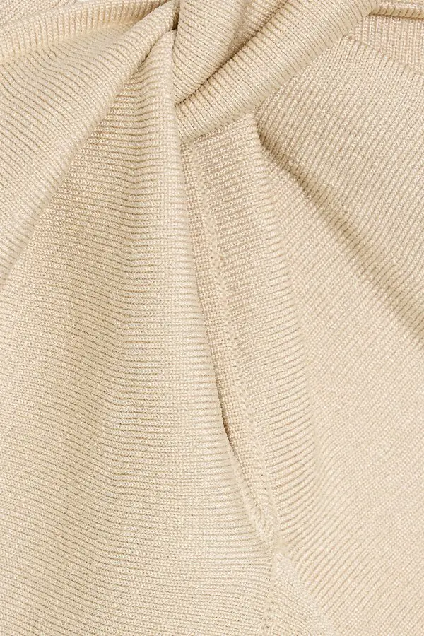 Zimmermann Twisted Ribbed-knit Top