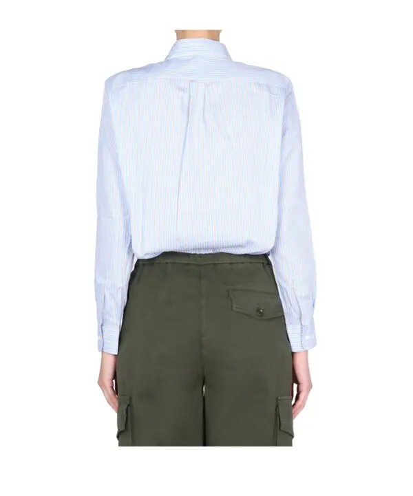 Aspesi Striped Button-down Shirt - White