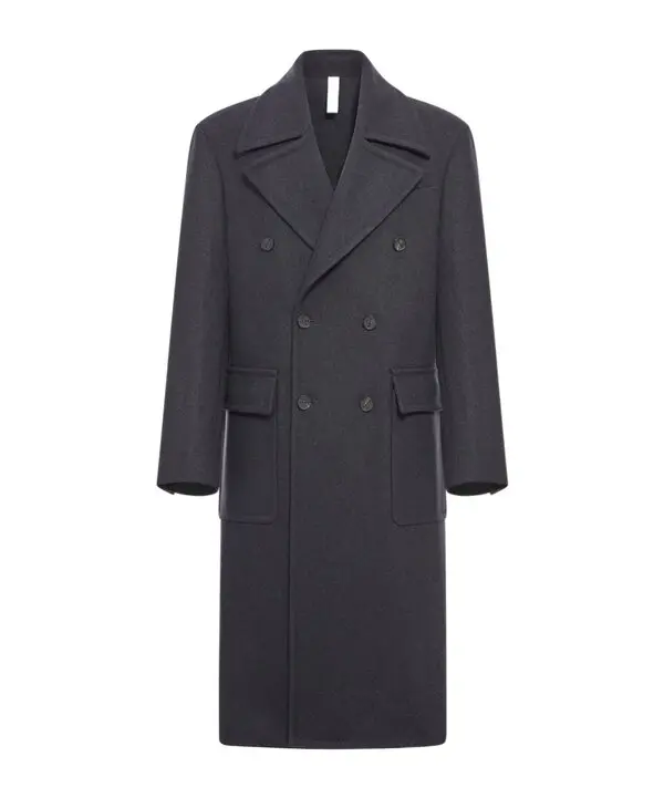 HEVO Double-breasted Herringbone Coat