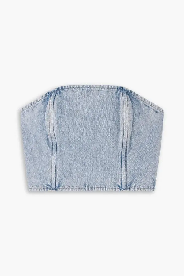 Wardrobe.NYC Strapless Denim Top