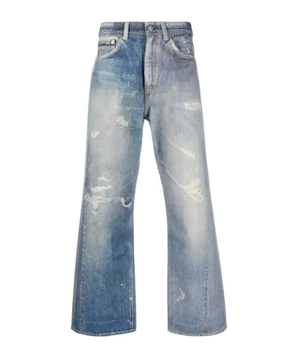 Our Legacy Distressed Wide-leg Jeans