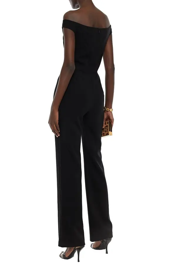 Black Halo Akiva Off-the-shoulder Ponte Jumpsuit