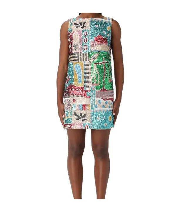ALEMAIS Embellished Mini Dress - Multicolor