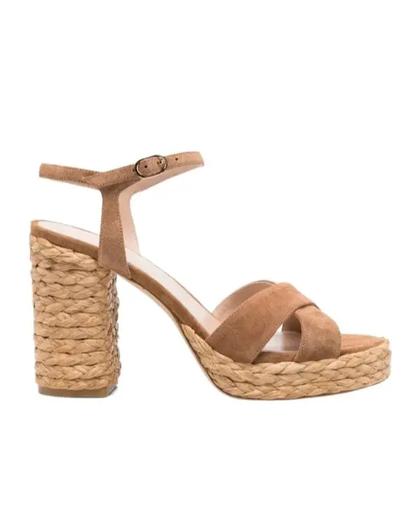 STUART WEITZMAN Platform Sandals - Nude