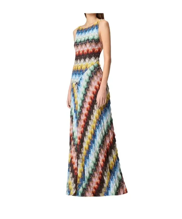 Missoni Sleeveless Maxi Dress With Open Back