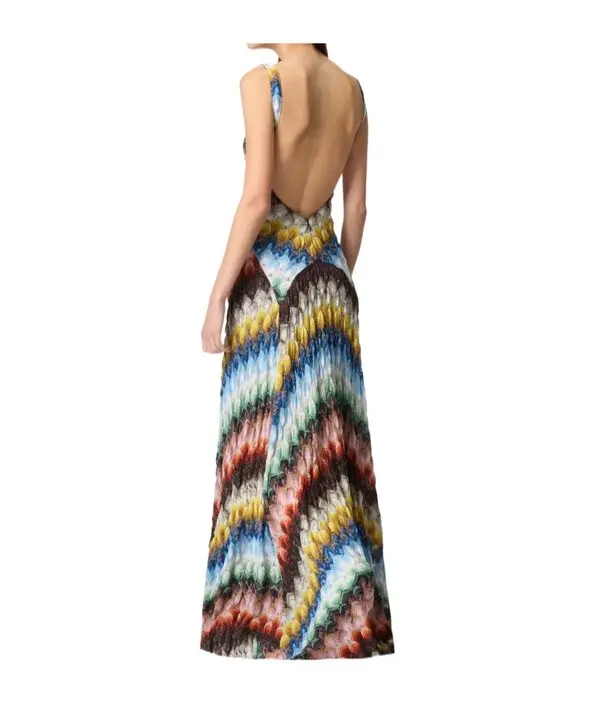 Missoni Sleeveless Maxi Dress With Open Back