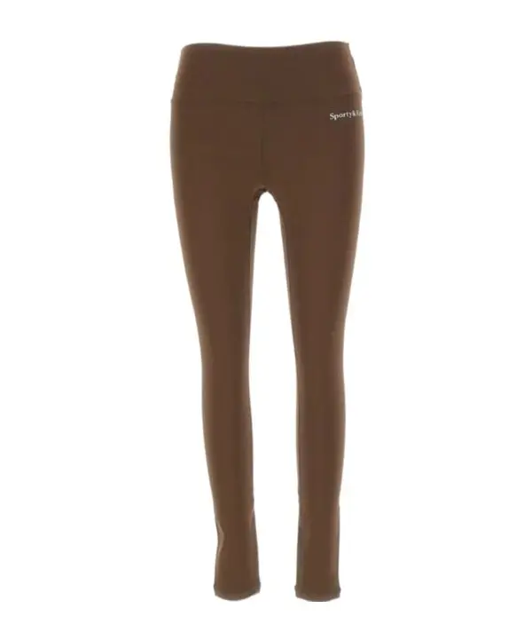 SPORTY  RICH Sporty Rich Serif Logo High-rise Leggings