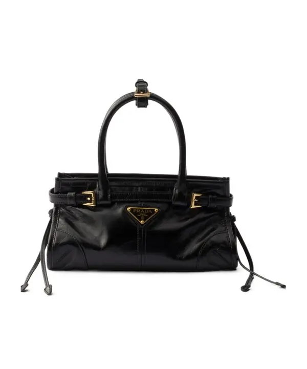 Prada Bonnie Mini Top Handle Bag - Black
