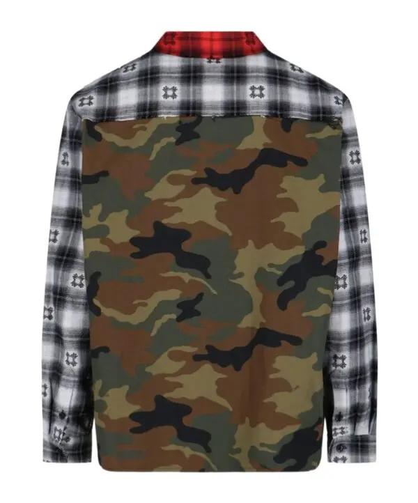Amiri Spliced Ma Quad Flannel Shirt