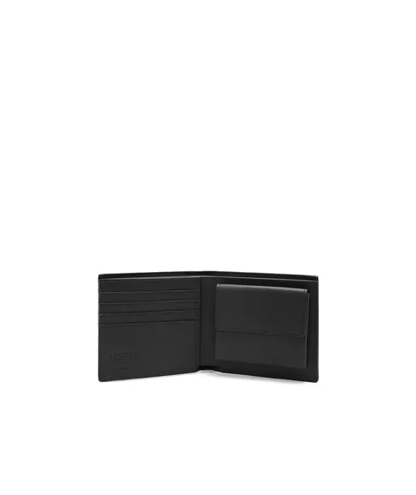 Loewe Bifold Coin Wallet In Textured Classic Calfskin