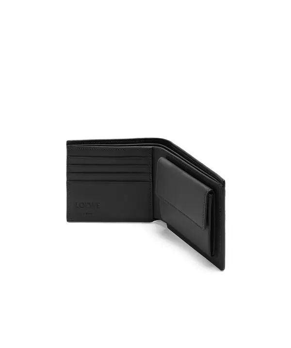 Loewe Bifold Coin Wallet In Textured Classic Calfskin