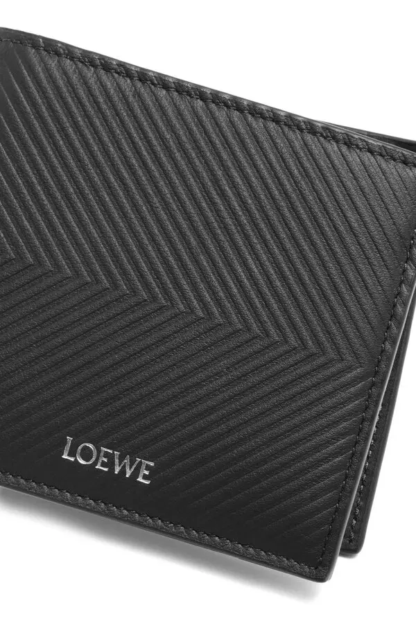 Loewe Bifold Coin Wallet In Textured Classic Calfskin