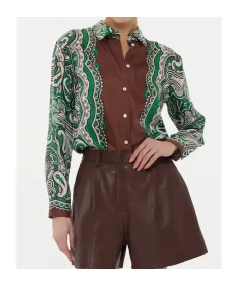 P.a.r.o.s.h Paisley Print Long Sleeve Shirt - Brown