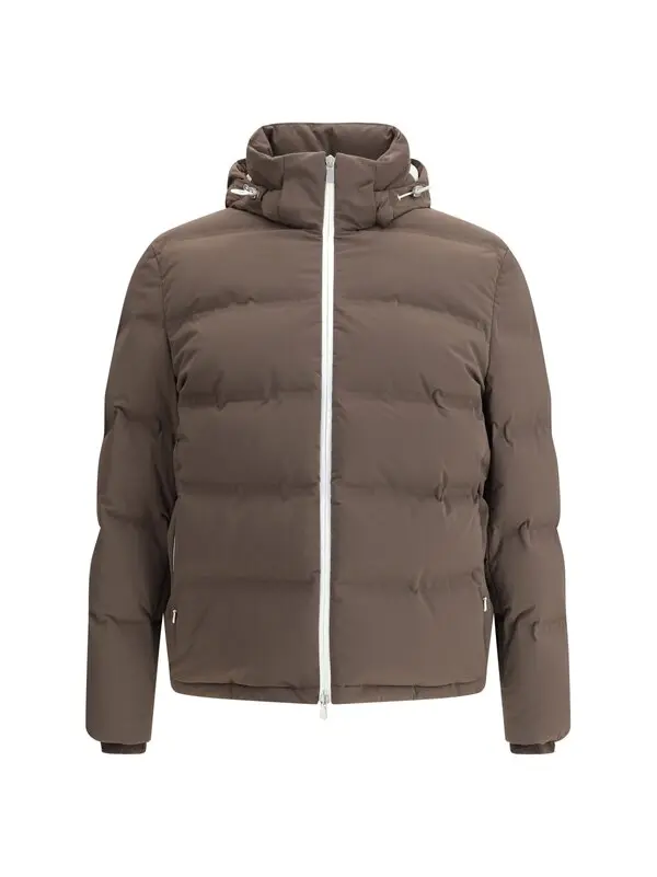 Brunello Cucinelli Zip-up Hooded Down Jacket