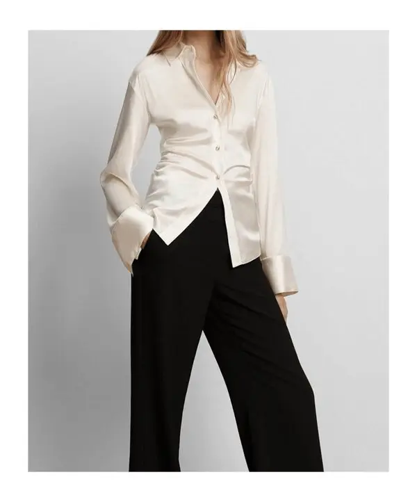 Veronica Beard Shiona Buttoned Top - Ivory