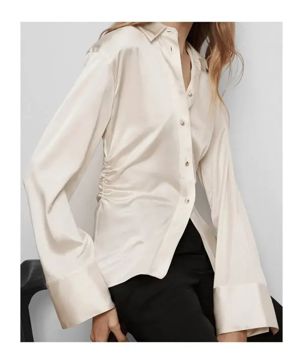 Veronica Beard Shiona Buttoned Top - Ivory