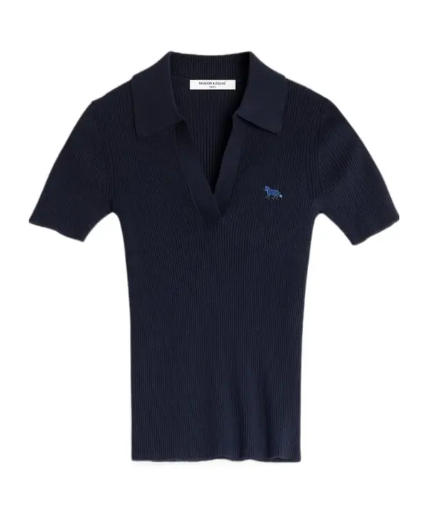 Maison Kitsuné Baby Fox-patch Polo Top