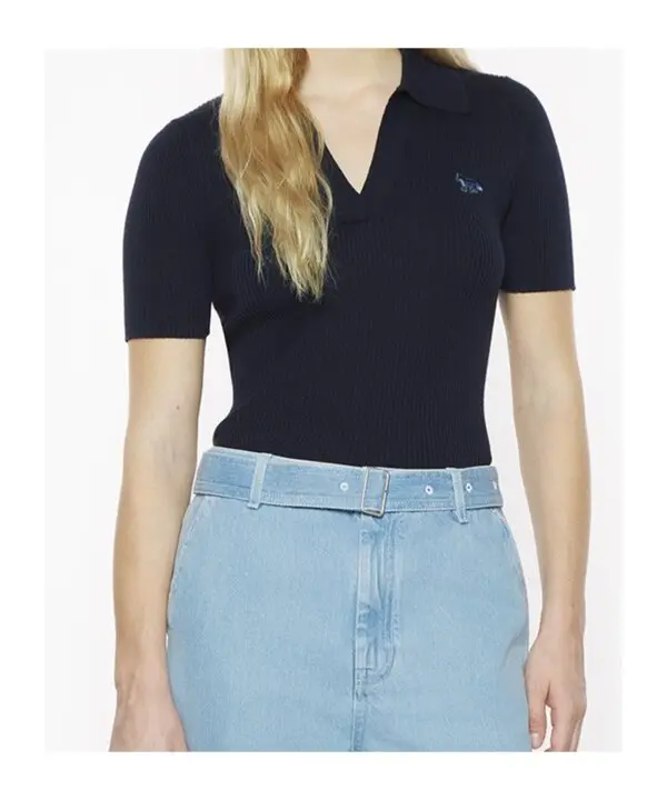 Maison Kitsuné Baby Fox-patch Polo Top