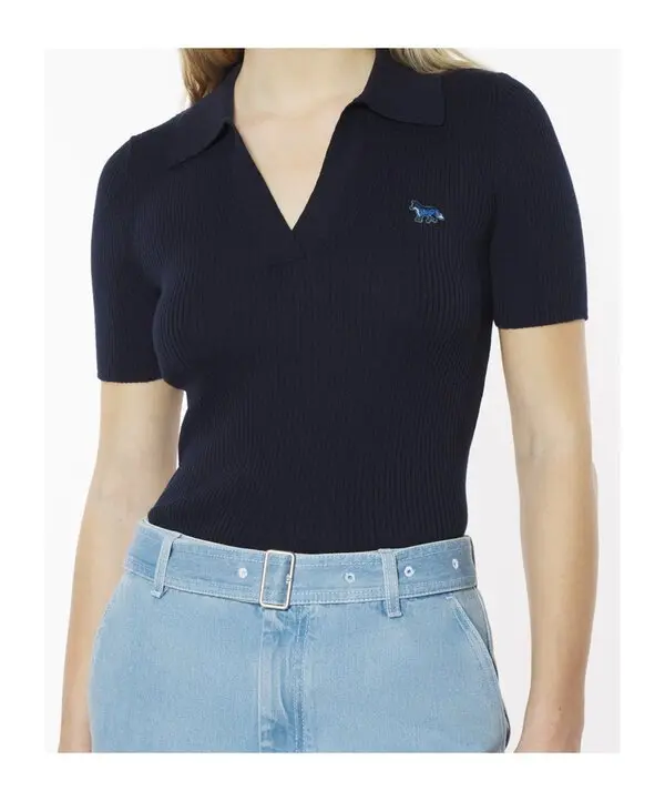 Maison Kitsuné Baby Fox-patch Polo Top