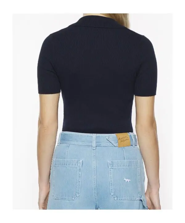 Maison Kitsuné Baby Fox-patch Polo Top